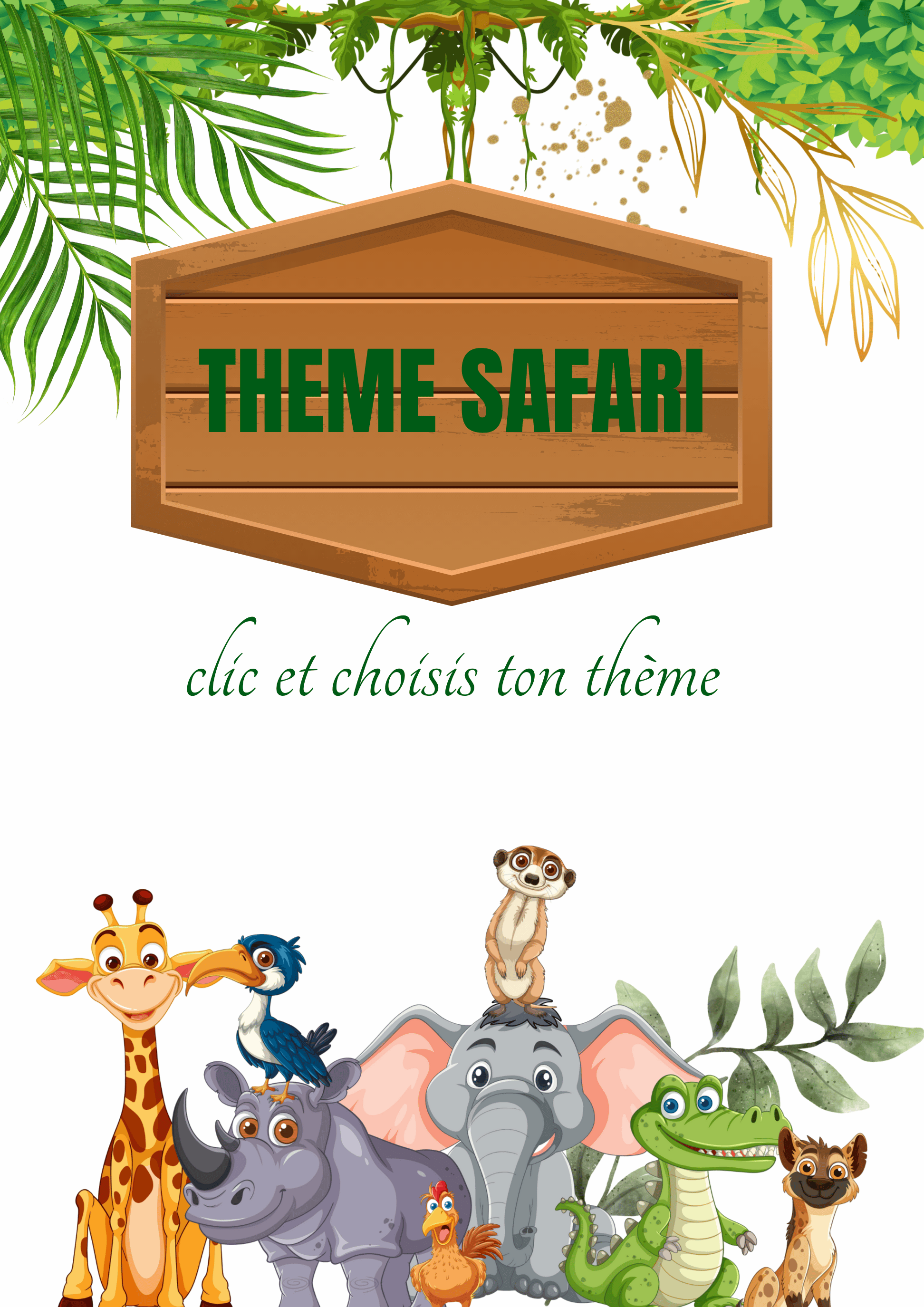 Etiquette personnalisée Safari – Cprettydeco